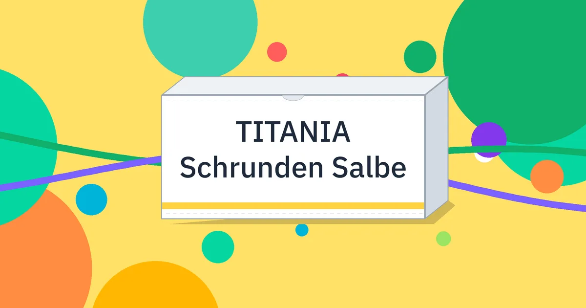 Symbolbild: Packung mit der Aufschrift TITANIA Schrunden Salbe (PZN 18905084) – Verfügbarkeit und Bezug in Apotheken in Frankfurt am Main