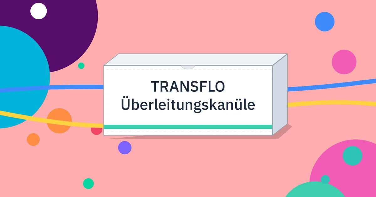 Symbolbild: Packung mit der Aufschrift TRANSFLO Überleitungskanüle (PZN 17902741) – Verfügbarkeit und Bezug in Apotheken in Frankfurt am Main