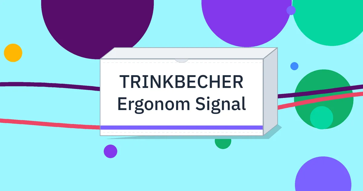 Symbolbild: Packung mit der Aufschrift TRINKBECHER Ergonom Signal (PZN 02462928) – Verfügbarkeit und Bezug in Apotheken in Frankfurt am Main