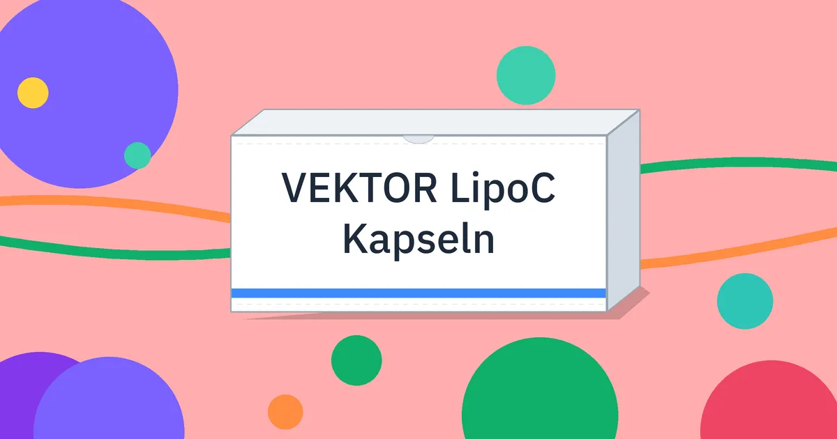Symbolbild: Packung mit der Aufschrift VEKTOR LipoC Kapseln (PZN 20380996) – Verfügbarkeit und Bezug in Apotheken in Frankfurt am Main