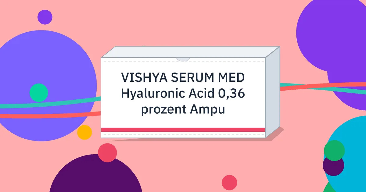 Symbolbild: Packung mit der Aufschrift VISHYA SERUM MED Hyaluronic Acid 0,36 prozent Ampu (PZN 13875332) – Verfügbarkeit und Bezug in Apotheken in Frankfurt am Main