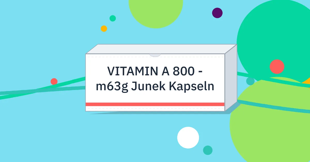 Symbolbild: Packung mit der Aufschrift VITAMIN A 800 -m63g Junek Kapseln (PZN 10052251) – Verfügbarkeit und Bezug in Apotheken in Frankfurt am Main