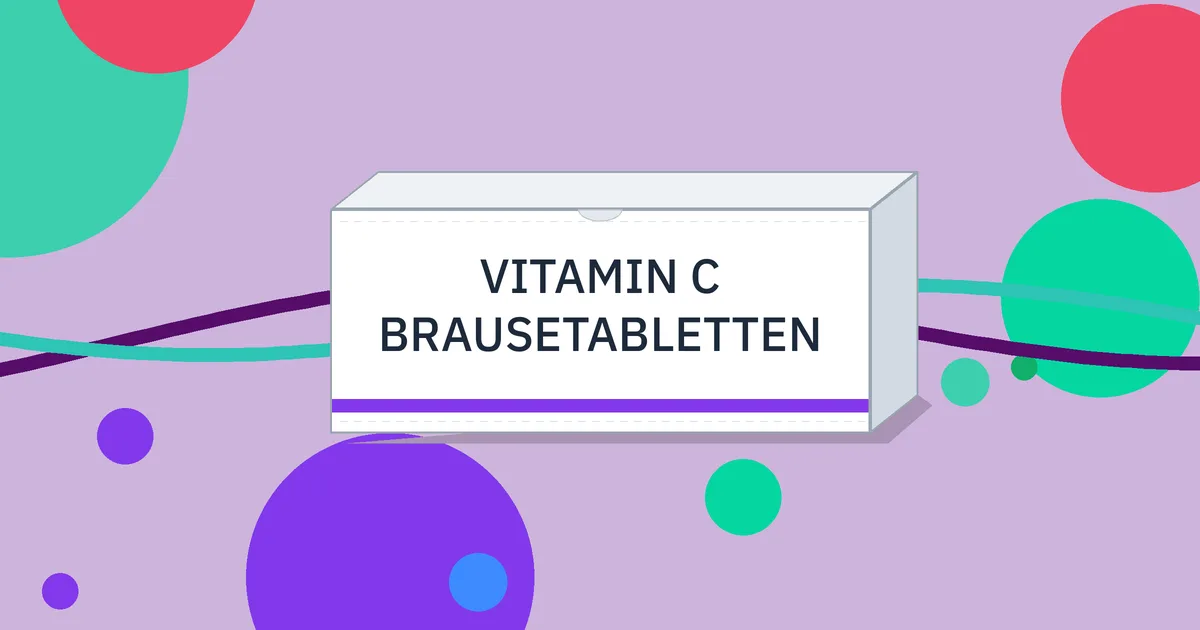 Symbolbild: Packung mit der Aufschrift VITAMIN C BRAUSETABLETTEN (PZN 08715891) – Verfügbarkeit und Bezug in Apotheken in Frankfurt am Main