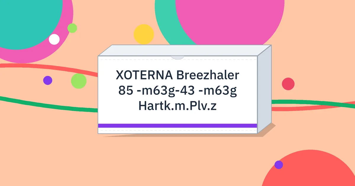 Symbolbild: Packung mit der Aufschrift XOTERNA Breezhaler 85 -m63g-43 -m63g Hartk.m.Plv.z (PZN 13839709) – Verfügbarkeit und Bezug in Apotheken in Frankfurt am Main
