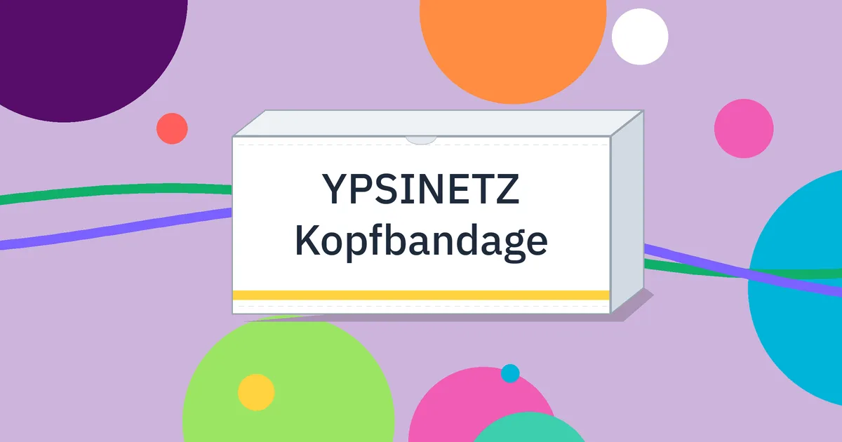 Symbolbild: Packung mit der Aufschrift YPSINETZ Kopfbandage (PZN 03121709) – Verfügbarkeit und Bezug in Apotheken in Frankfurt am Main