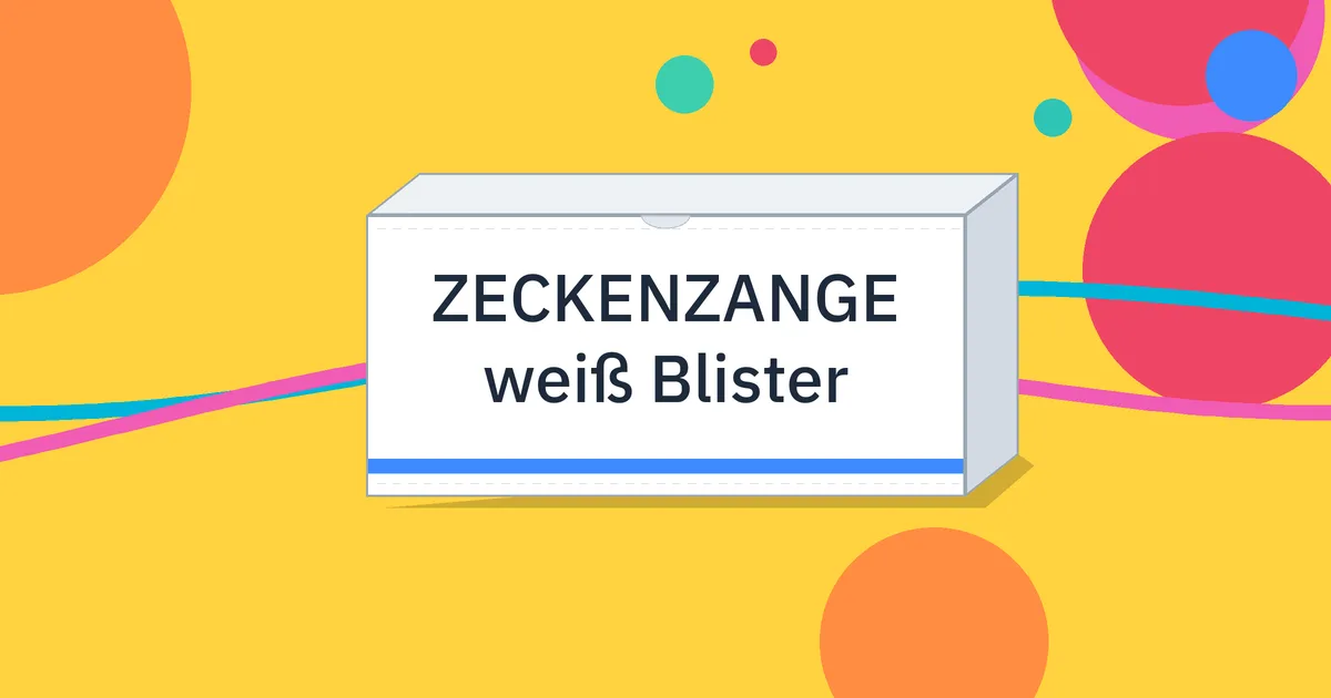 Symbolbild: Packung mit der Aufschrift ZECKENZANGE weiß Blister (PZN 01599536) – Verfügbarkeit und Bezug in Apotheken in Frankfurt am Main