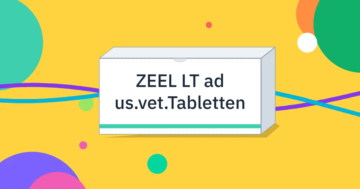 Symbolbild: Packung mit der Aufschrift ZEEL LT ad us.vet.Tabletten (PZN 15300340) – Verfügbarkeit und Bezug in Apotheken in Frankfurt am Main