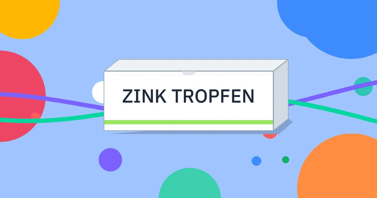 Symbolbild: Packung mit der Aufschrift ZINK TROPFEN (PZN 18427650) – Verfügbarkeit und Bezug in Apotheken in Frankfurt am Main