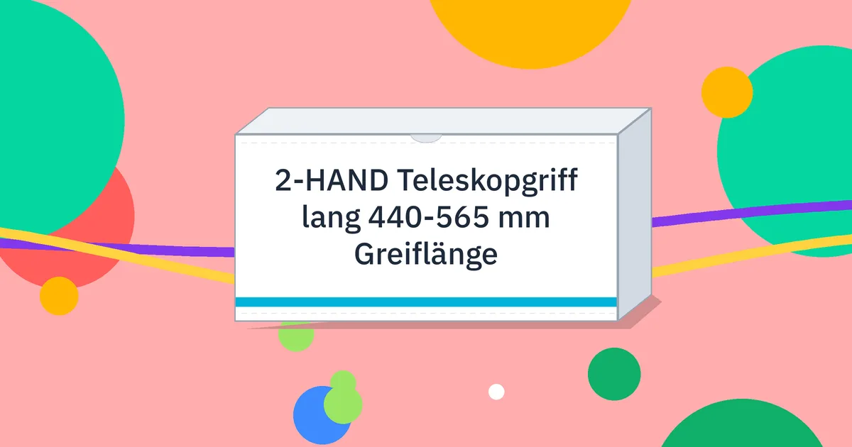 Symbolbild: Packung mit der Aufschrift 2-HAND Teleskopgriff lang 440-565 mm Greiflänge (PZN 06553935) – Verfügbarkeit und Bezug in Apotheken in Frankfurt am Main