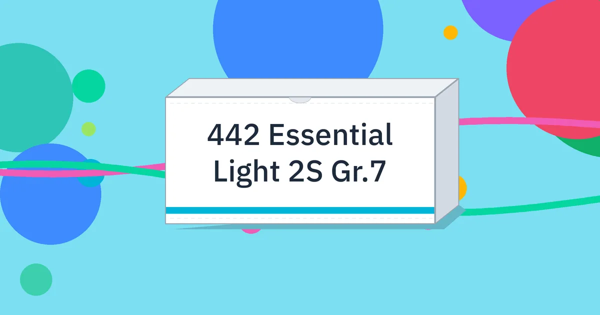 Symbolbild: Packung mit der Aufschrift 442 Essential Light 2S Gr.7 (PZN 18721987) – Verfügbarkeit und Bezug in Apotheken in Frankfurt am Main