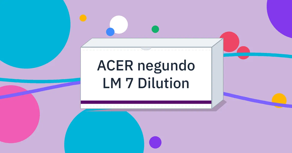 Symbolbild: Packung mit der Aufschrift ACER negundo LM 7 Dilution (PZN 13264054) – Verfügbarkeit und Bezug in Apotheken in Frankfurt am Main