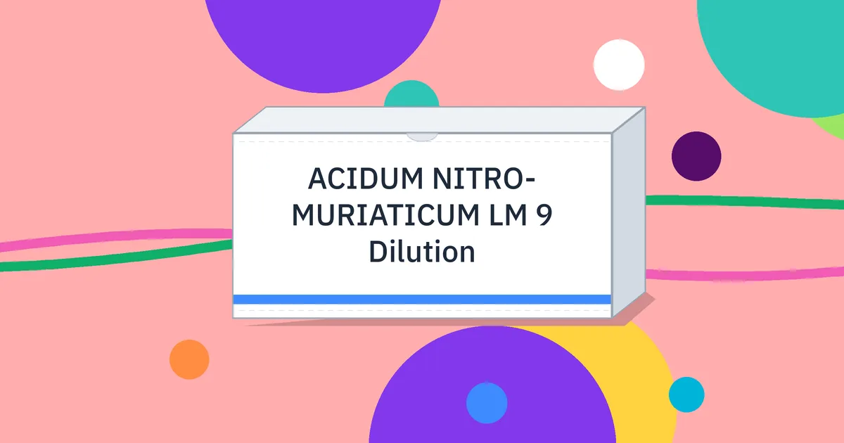 Symbolbild: Packung mit der Aufschrift ACIDUM NITRO-MURIATICUM LM 9 Dilution (PZN 13280053) – Verfügbarkeit und Bezug in Apotheken in Frankfurt am Main