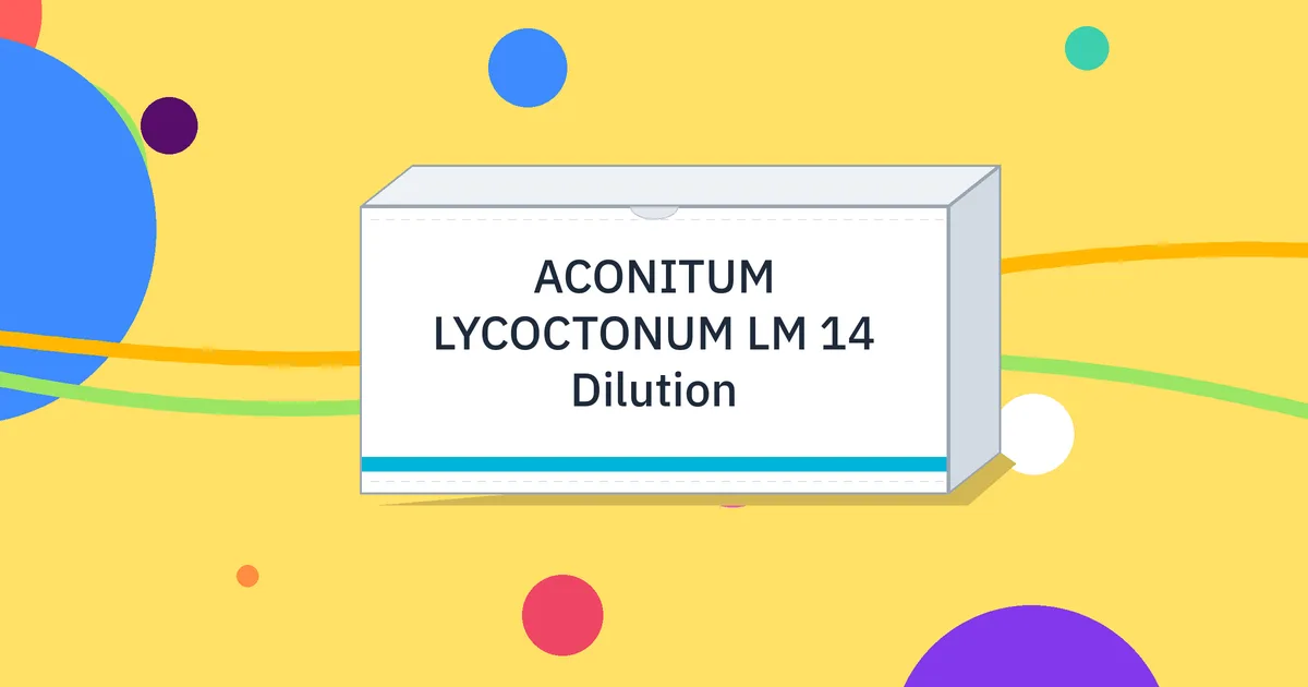 Symbolbild: Packung mit der Aufschrift ACONITUM LYCOCTONUM LM 14 Dilution (PZN 13291625) – Verfügbarkeit und Bezug in Apotheken in Frankfurt am Main