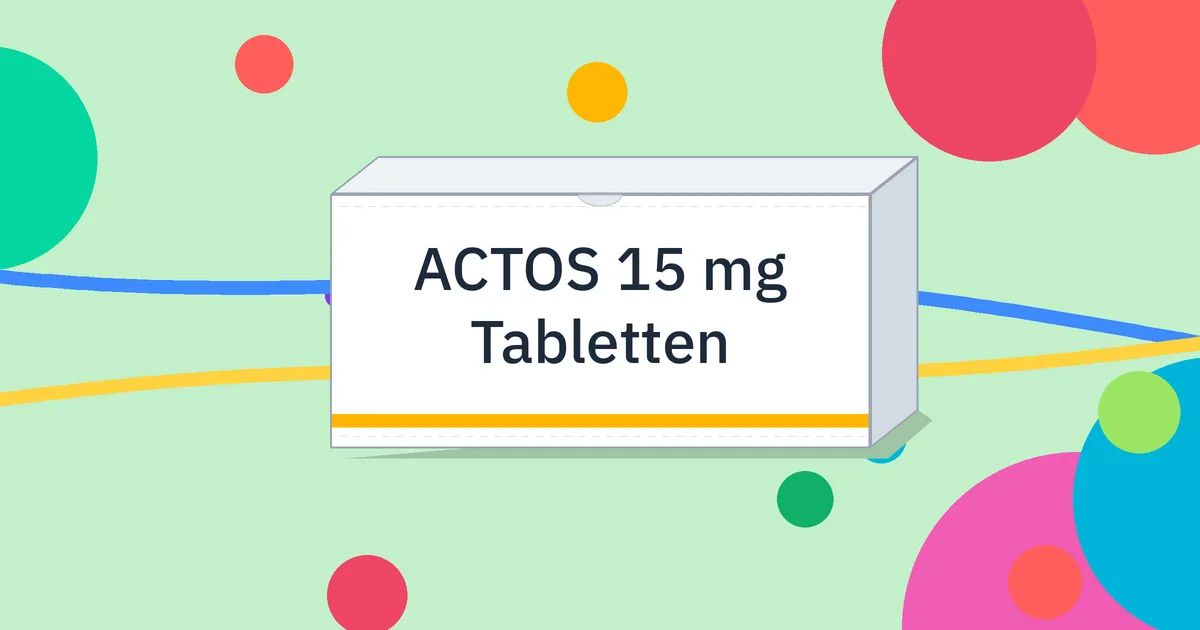 Symbolbild: Packung mit der Aufschrift ACTOS 15 mg Tabletten (PZN 09314266) – Verfügbarkeit und Bezug in Apotheken in Frankfurt am Main