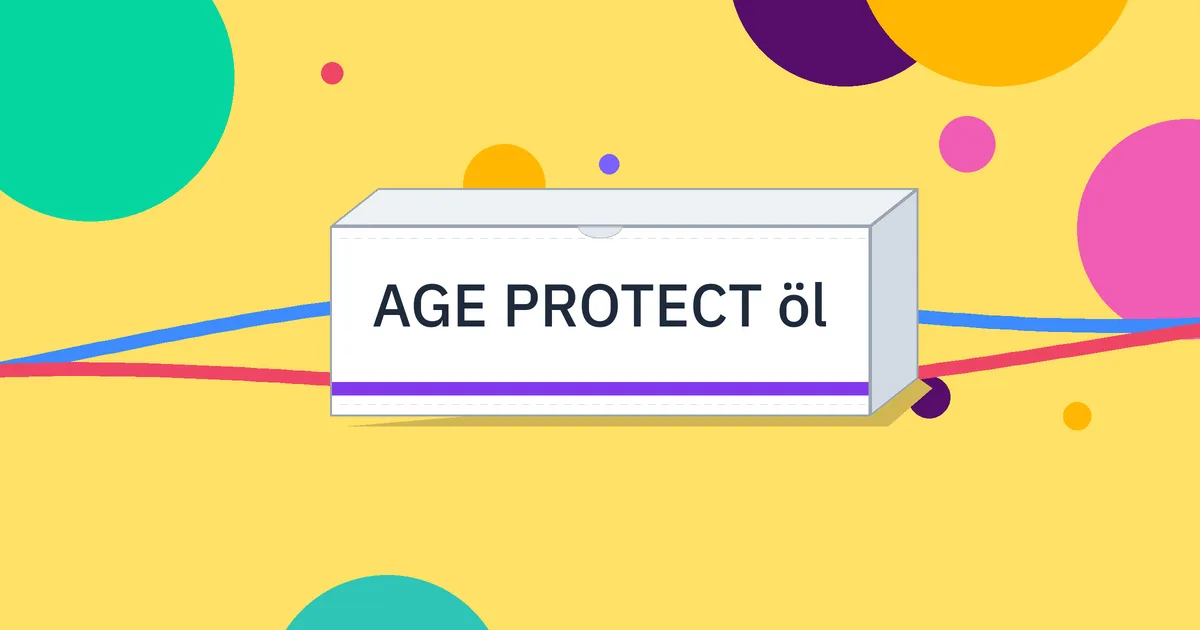 Symbolbild: Packung mit der Aufschrift AGE PROTECT öl (PZN 10271651) – Verfügbarkeit und Bezug in Apotheken in Frankfurt am Main