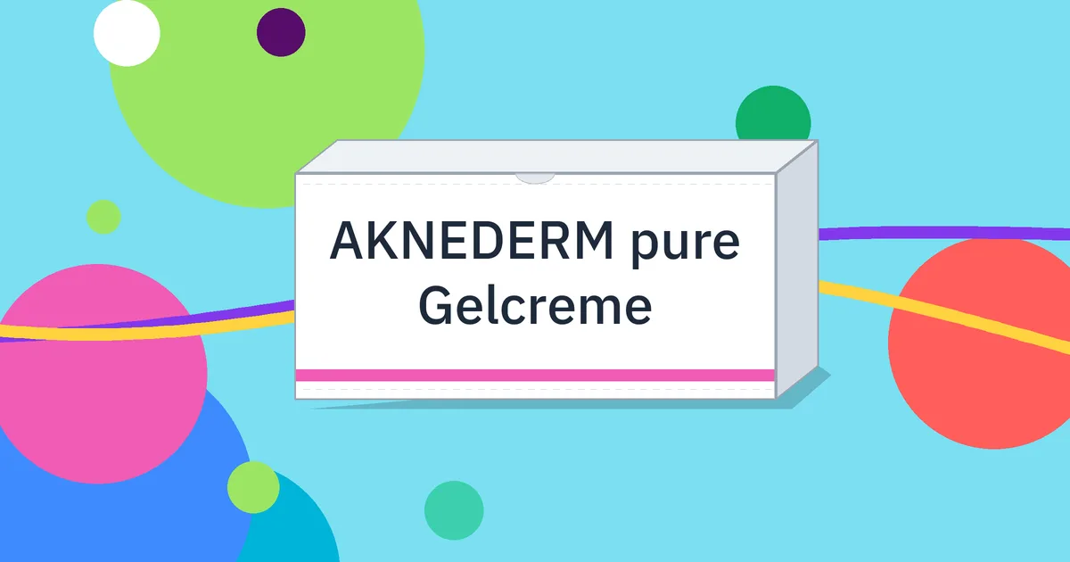 Symbolbild: Packung mit der Aufschrift AKNEDERM pure Gelcreme (PZN 18812833) – Verfügbarkeit und Bezug in Apotheken in Frankfurt am Main