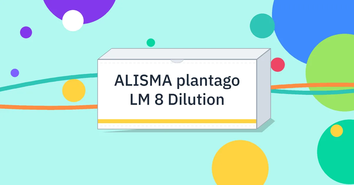 Symbolbild: Packung mit der Aufschrift ALISMA plantago LM 8 Dilution (PZN 13310564) – Verfügbarkeit und Bezug in Apotheken in Frankfurt am Main