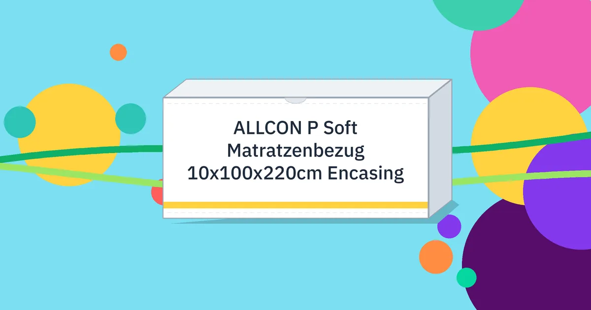 Symbolbild: Packung mit der Aufschrift ALLCON P Soft Matratzenbezug 10x100x220cm Encasing (PZN 19762362) – Verfügbarkeit und Bezug in Apotheken in Frankfurt am Main