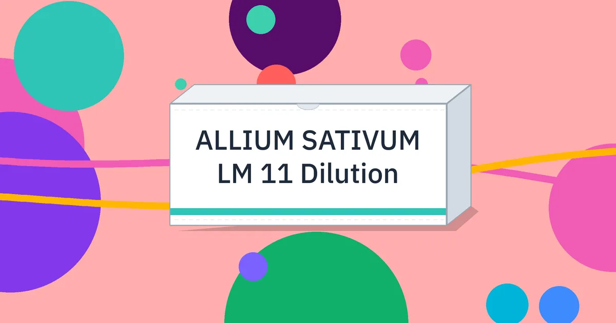 Symbolbild: Packung mit der Aufschrift ALLIUM SATIVUM LM 11 Dilution (PZN 13311523) – Verfügbarkeit und Bezug in Apotheken in Frankfurt am Main