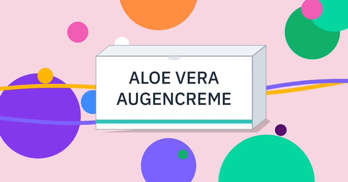 Symbolbild: Packung mit der Aufschrift ALOE VERA AUGENCREME (PZN 12557297) – Verfügbarkeit und Bezug in Apotheken in Frankfurt am Main