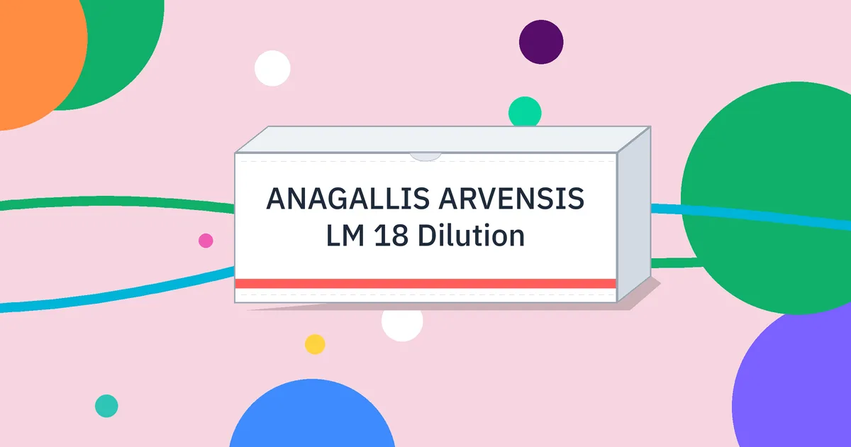 Symbolbild: Packung mit der Aufschrift ANAGALLIS ARVENSIS LM 18 Dilution (PZN 13327955) – Verfügbarkeit und Bezug in Apotheken in Frankfurt am Main