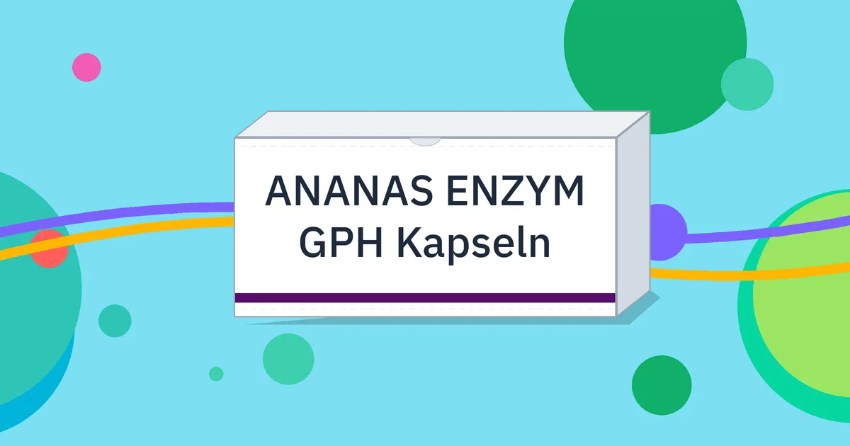 Symbolbild: Packung mit der Aufschrift ANANAS ENZYM GPH Kapseln (PZN 02565456) – Verfügbarkeit und Bezug in Apotheken in Frankfurt am Main