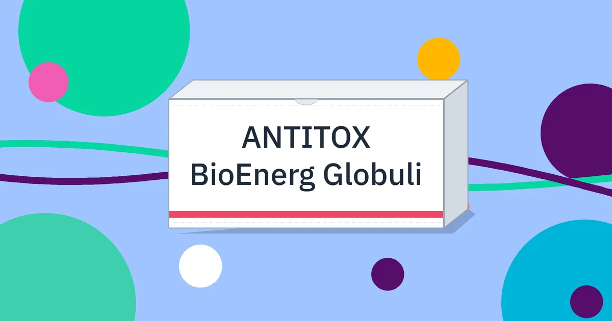 Symbolbild: Packung mit der Aufschrift ANTITOX BioEnerg Globuli (PZN 15389110) – Verfügbarkeit und Bezug in Apotheken in Frankfurt am Main