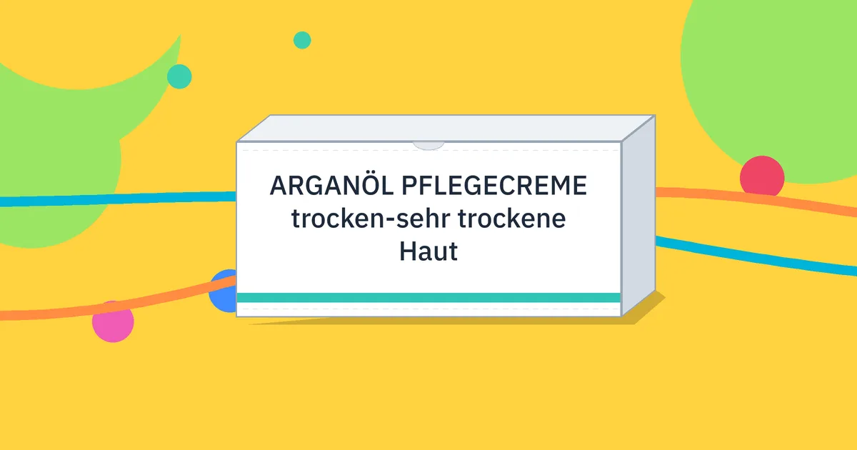 Symbolbild: Packung mit der Aufschrift ARGANÖL PFLEGECREME trocken-sehr trockene Haut (PZN 12360301) – Verfügbarkeit und Bezug in Apotheken in Frankfurt am Main