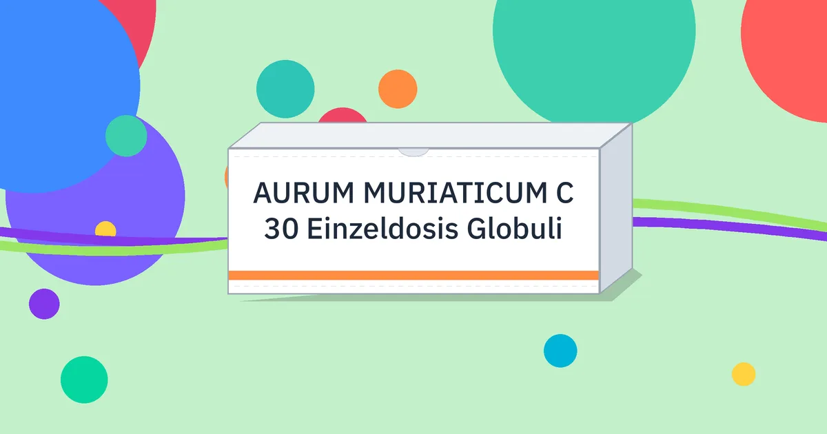 Symbolbild: Packung mit der Aufschrift AURUM MURIATICUM C 30 Einzeldosis Globuli (PZN 01917858) – Verfügbarkeit und Bezug in Apotheken in Frankfurt am Main