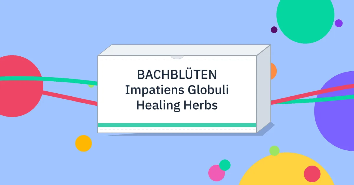 Symbolbild: Packung mit der Aufschrift BACHBLÜTEN Impatiens Globuli Healing Herbs (PZN 07365986) – Verfügbarkeit und Bezug in Apotheken in Frankfurt am Main