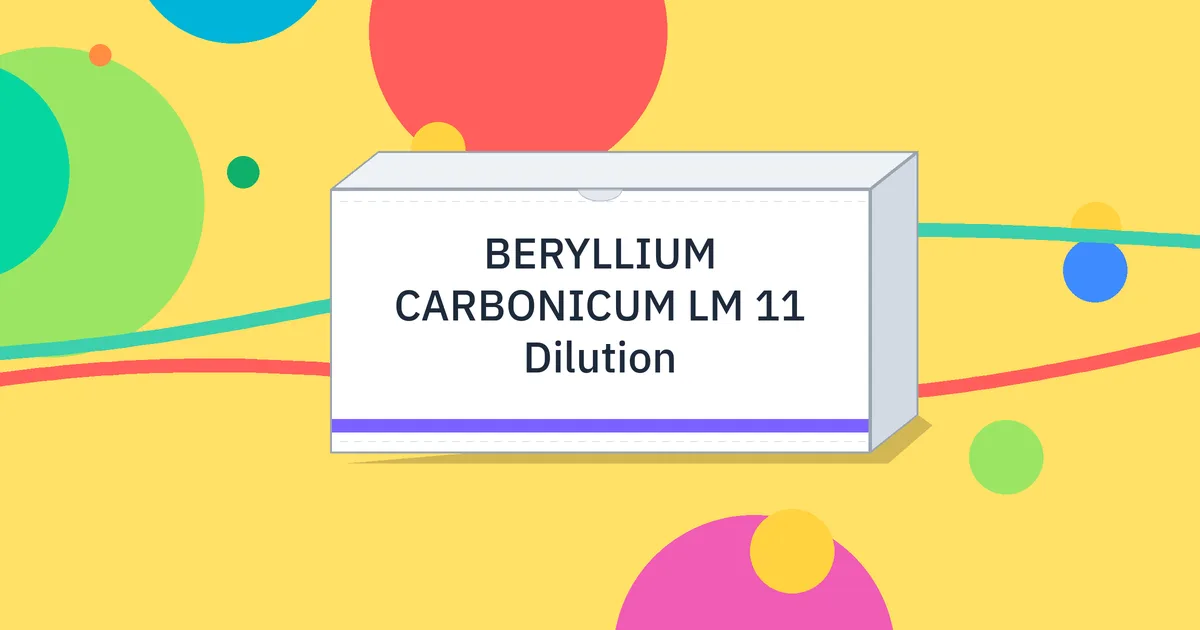 Symbolbild: Packung mit der Aufschrift BERYLLIUM CARBONICUM LM 11 Dilution (PZN 13384108) – Verfügbarkeit und Bezug in Apotheken in Frankfurt am Main