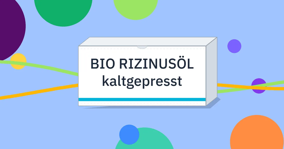 Symbolbild: Packung mit der Aufschrift BIO RIZINUSÖL kaltgepresst (PZN 19231653) – Verfügbarkeit und Bezug in Apotheken in Frankfurt am Main