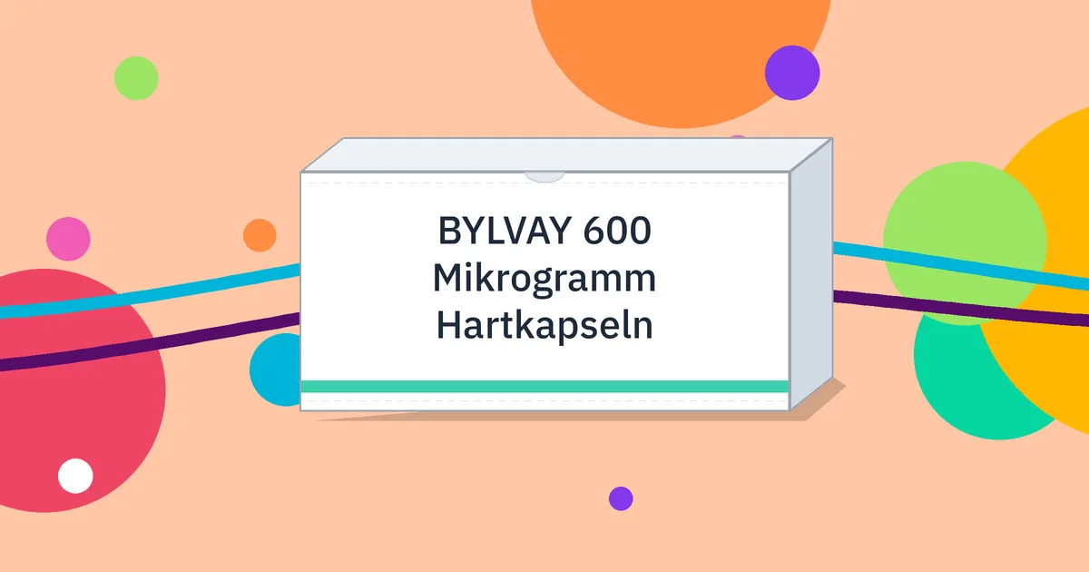 Symbolbild: Packung mit der Aufschrift BYLVAY 600 Mikrogramm Hartkapseln (PZN 17383123) – Verfügbarkeit und Bezug in Apotheken in Frankfurt am Main
