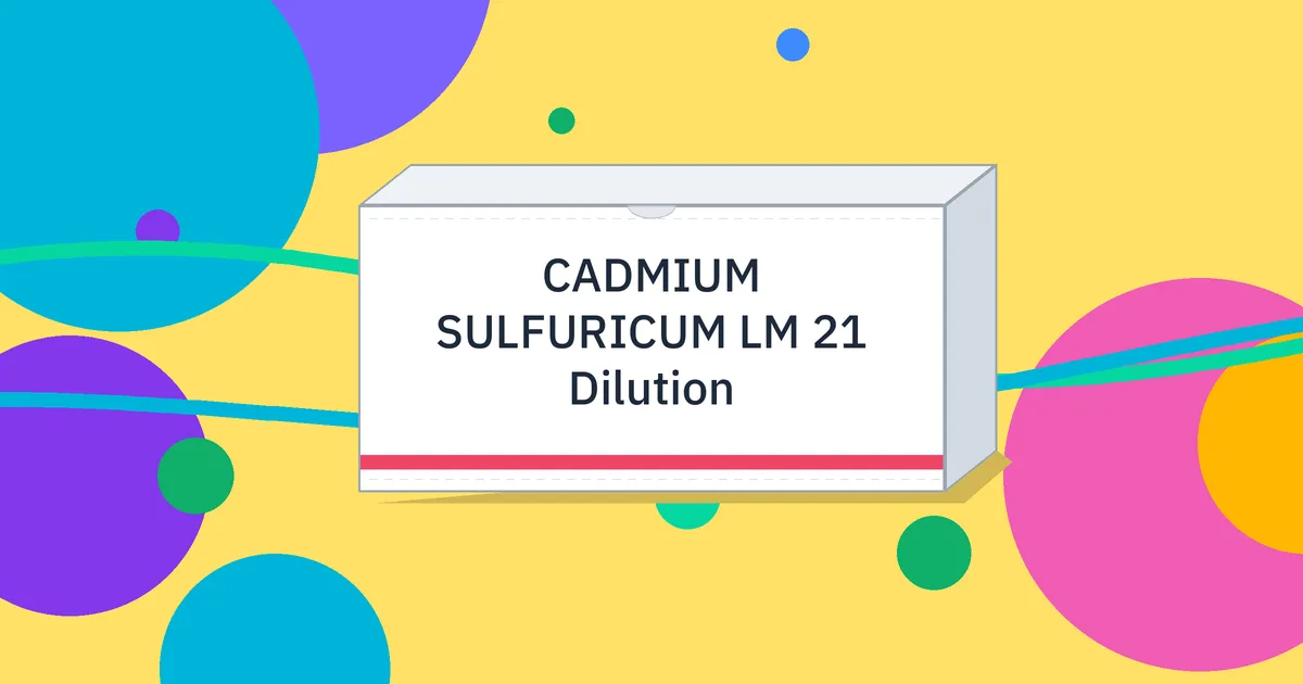 Symbolbild: Packung mit der Aufschrift CADMIUM SULFURICUM LM 21 Dilution (PZN 12798807) – Verfügbarkeit und Bezug in Apotheken in Frankfurt am Main