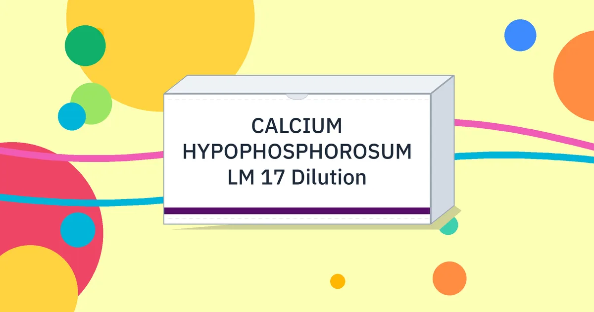 Symbolbild: Packung mit der Aufschrift CALCIUM HYPOPHOSPHOROSUM LM 17 Dilution (PZN 13408843) – Verfügbarkeit und Bezug in Apotheken in Frankfurt am Main