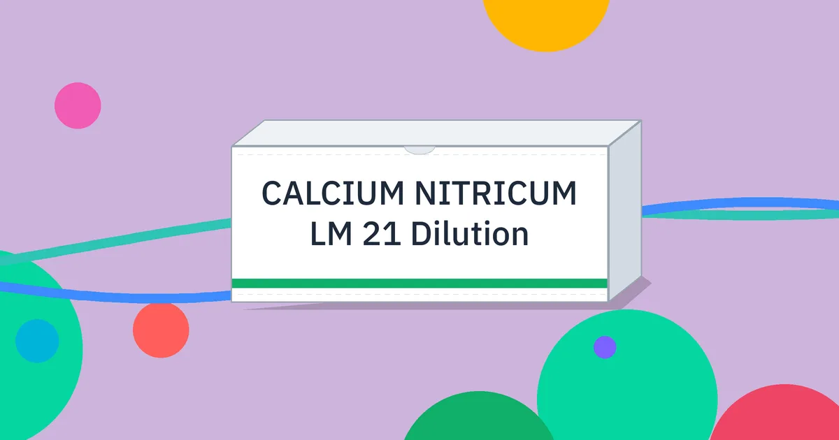 Symbolbild: Packung mit der Aufschrift CALCIUM NITRICUM LM 21 Dilution (PZN 13409831) – Verfügbarkeit und Bezug in Apotheken in Frankfurt am Main