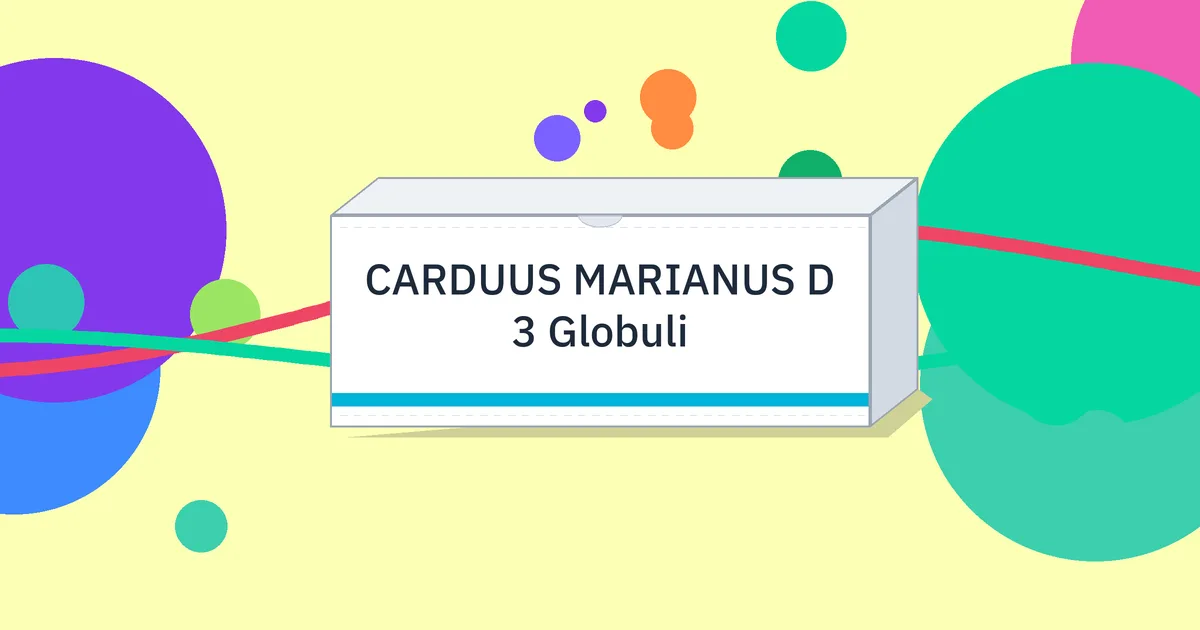 Symbolbild: Packung mit der Aufschrift CARDUUS MARIANUS D 3 Globuli (PZN 04210711) – Verfügbarkeit und Bezug in Apotheken in Frankfurt am Main