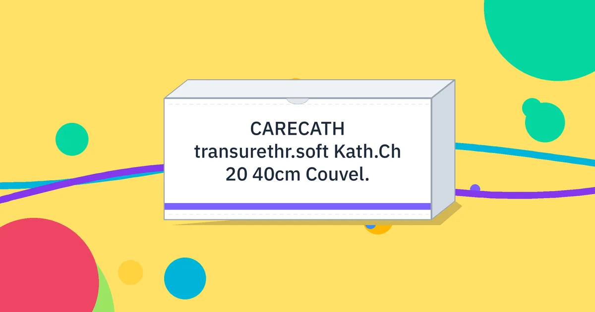 Symbolbild: Packung mit der Aufschrift CARECATH transurethr.soft Kath.Ch 20 40cm Couvel. (PZN 06434952) – Verfügbarkeit und Bezug in Apotheken in Frankfurt am Main