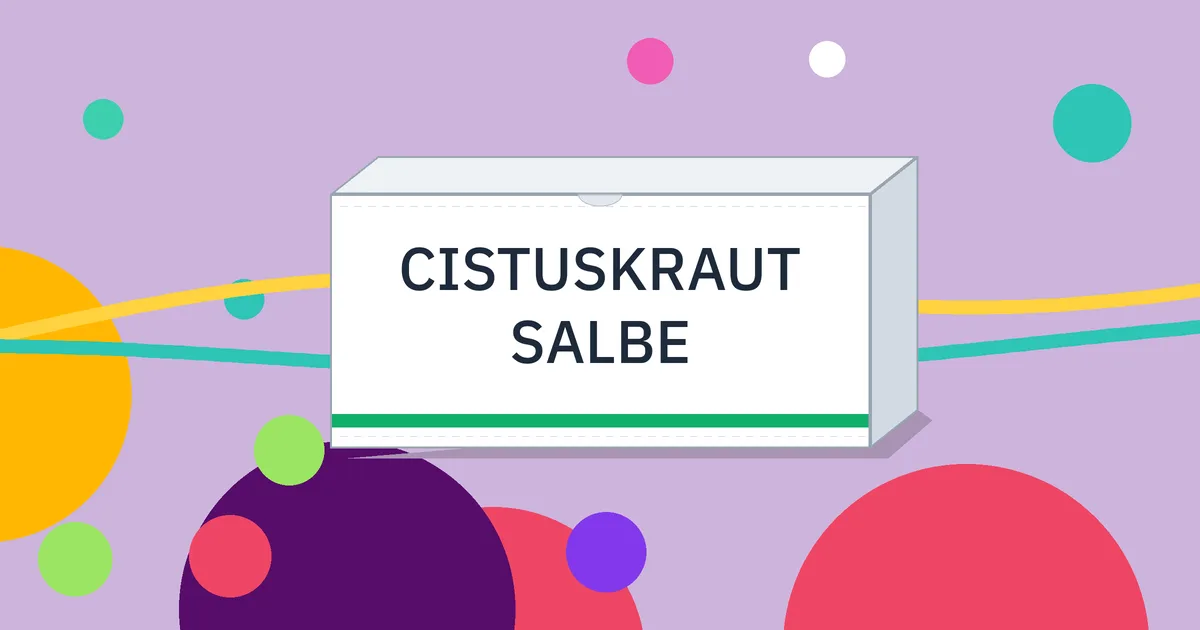 Symbolbild: Packung mit der Aufschrift CISTUSKRAUT SALBE (PZN 17937662) – Verfügbarkeit und Bezug in Apotheken in Frankfurt am Main