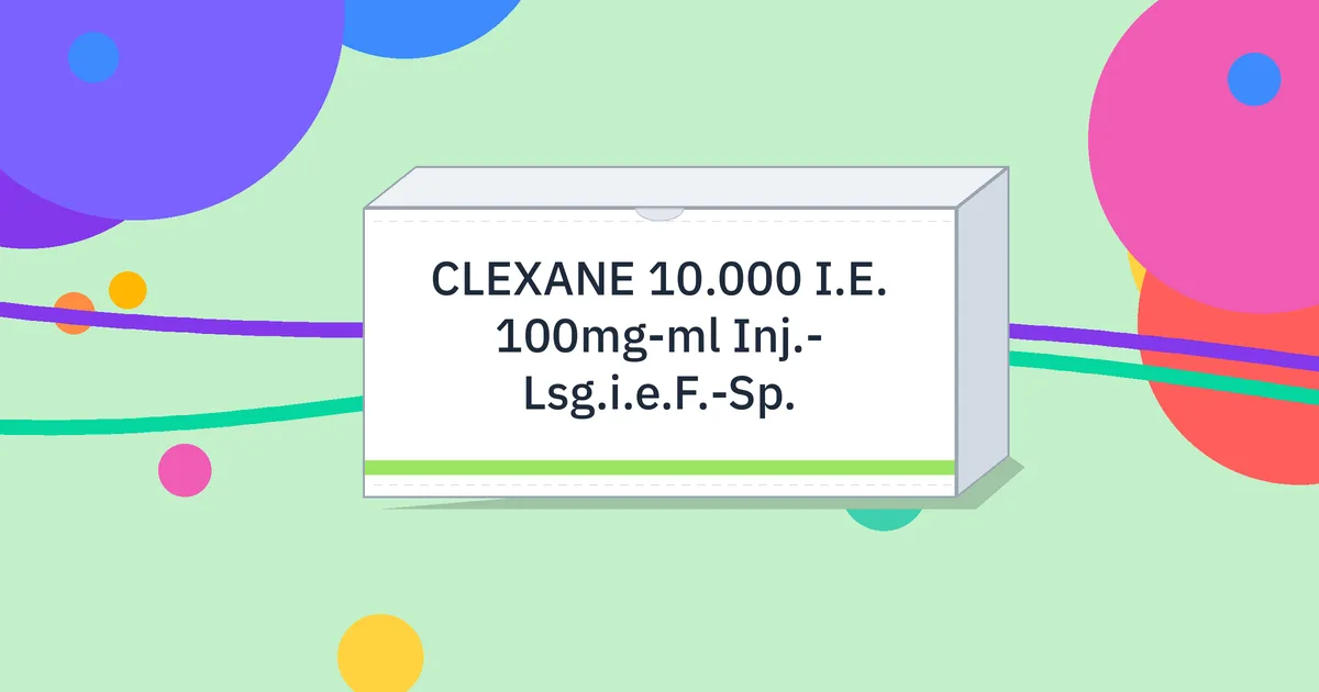 Symbolbild: Packung mit der Aufschrift CLEXANE 10.000 I.E. 100mg-ml Inj.-Lsg.i.e.F.-Sp. (PZN 13827592) – Verfügbarkeit und Bezug in Apotheken in Frankfurt am Main
