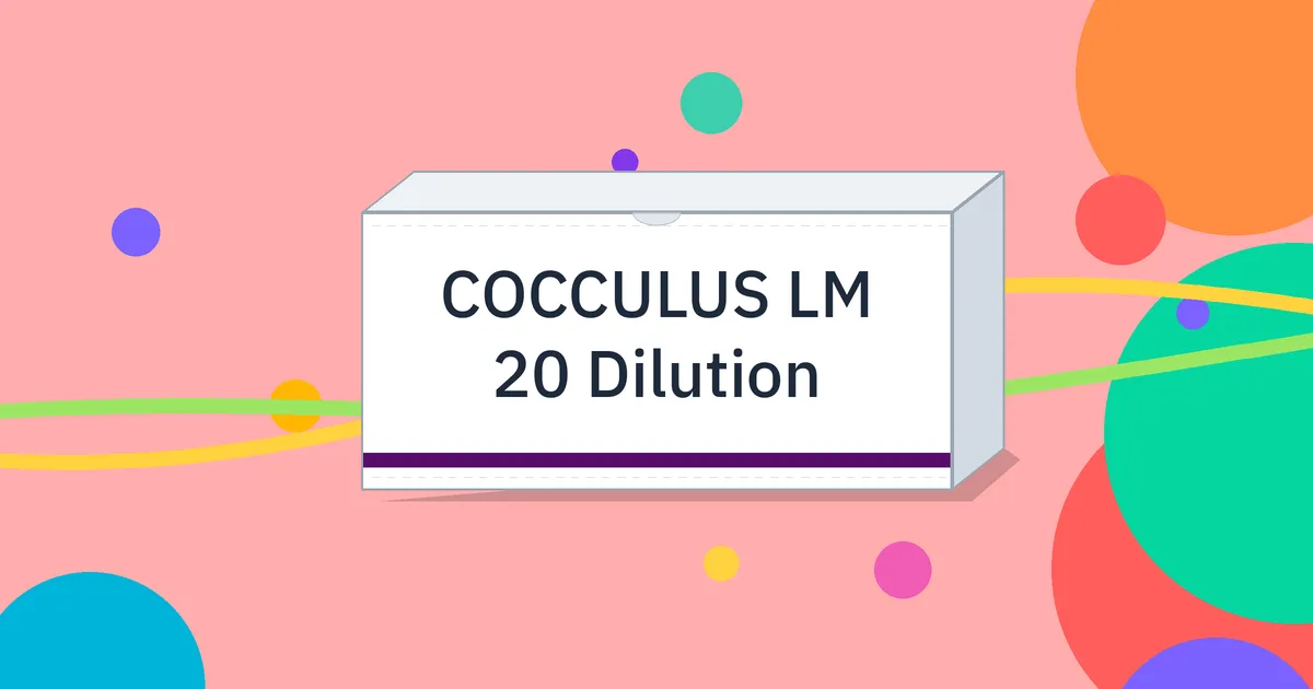 Symbolbild: Packung mit der Aufschrift COCCULUS LM 20 Dilution (PZN 12825065) – Verfügbarkeit und Bezug in Apotheken in Frankfurt am Main