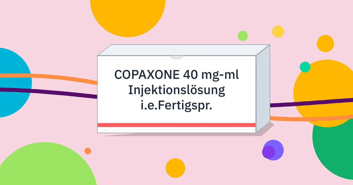 Symbolbild: Packung mit der Aufschrift COPAXONE 40 mg-ml Injektionslösung i.e.Fertigspr. (PZN 16774749) – Verfügbarkeit und Bezug in Apotheken in Frankfurt am Main