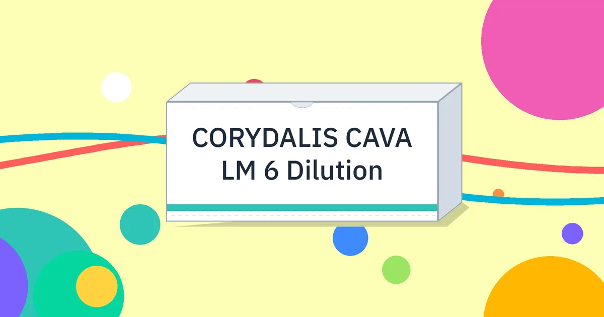 Symbolbild: Packung mit der Aufschrift CORYDALIS CAVA LM 6 Dilution (PZN 13453447) – Verfügbarkeit und Bezug in Apotheken in Frankfurt am Main
