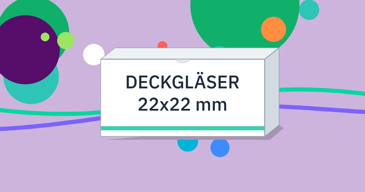 Symbolbild: Packung mit der Aufschrift DECKGLÄSER 22x22 mm (PZN 01961977) – Verfügbarkeit und Bezug in Apotheken in Frankfurt am Main