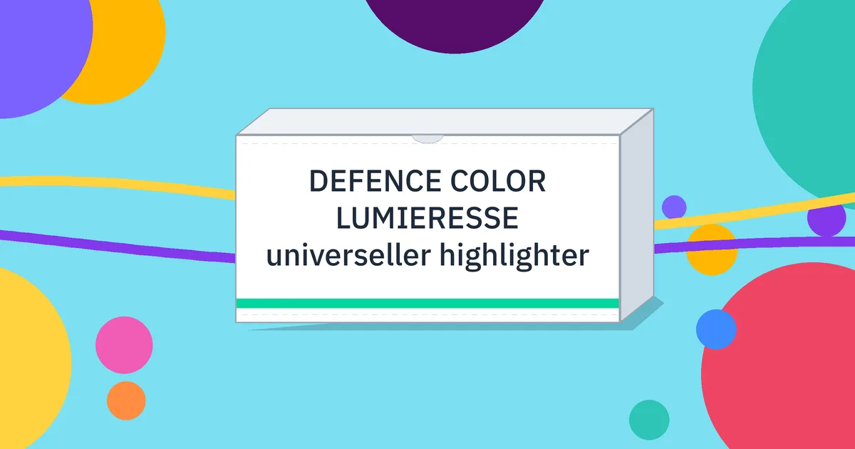 Symbolbild: Packung mit der Aufschrift DEFENCE COLOR LUMIERESSE universeller highlighter (PZN 12434502) – Verfügbarkeit und Bezug in Apotheken in Frankfurt am Main