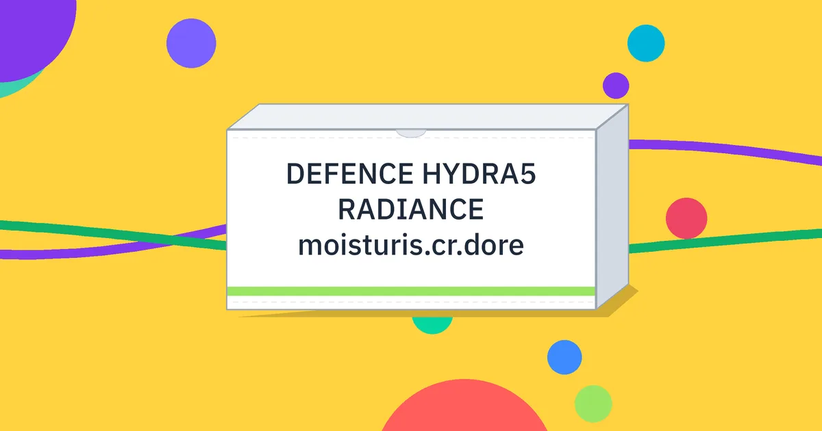 Symbolbild: Packung mit der Aufschrift DEFENCE HYDRA5 RADIANCE moisturis.cr.dore (PZN 12434643) – Verfügbarkeit und Bezug in Apotheken in Frankfurt am Main