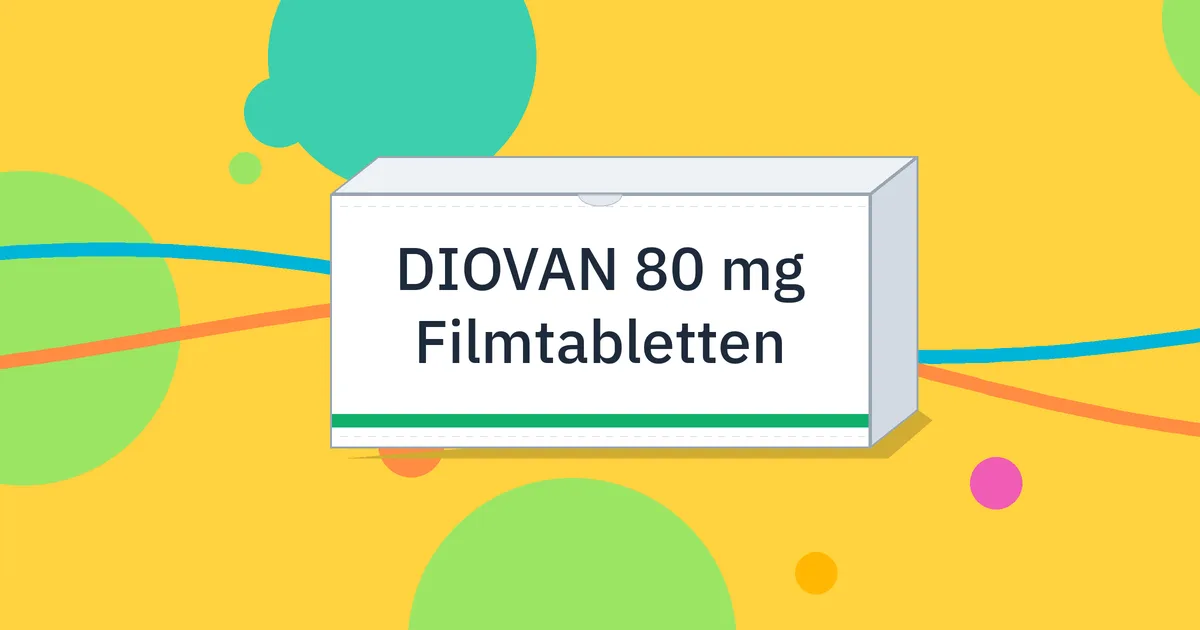 Symbolbild: Packung mit der Aufschrift DIOVAN 80 mg Filmtabletten (PZN 09484956) – Verfügbarkeit und Bezug in Apotheken in Frankfurt am Main