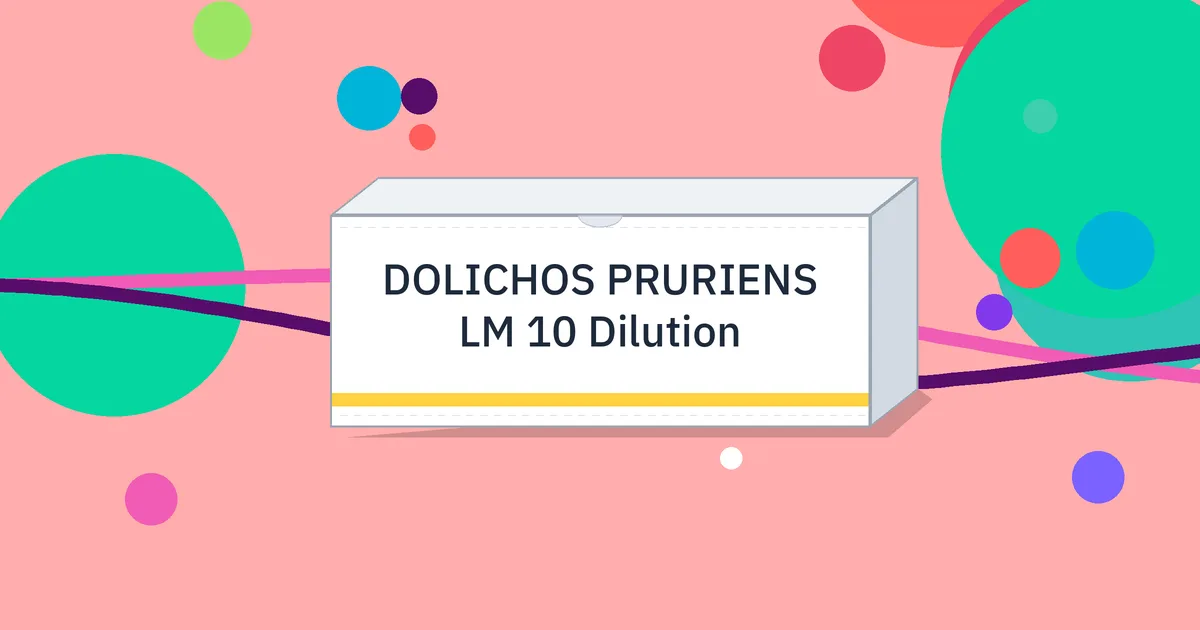 Symbolbild: Packung mit der Aufschrift DOLICHOS PRURIENS LM 10 Dilution (PZN 13466533) – Verfügbarkeit und Bezug in Apotheken in Frankfurt am Main