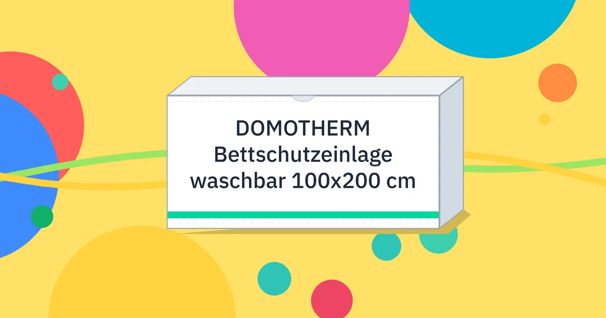 Symbolbild: Packung mit der Aufschrift DOMOTHERM Bettschutzeinlage waschbar 100x200 cm (PZN 20058071) – Verfügbarkeit und Bezug in Apotheken in Frankfurt am Main