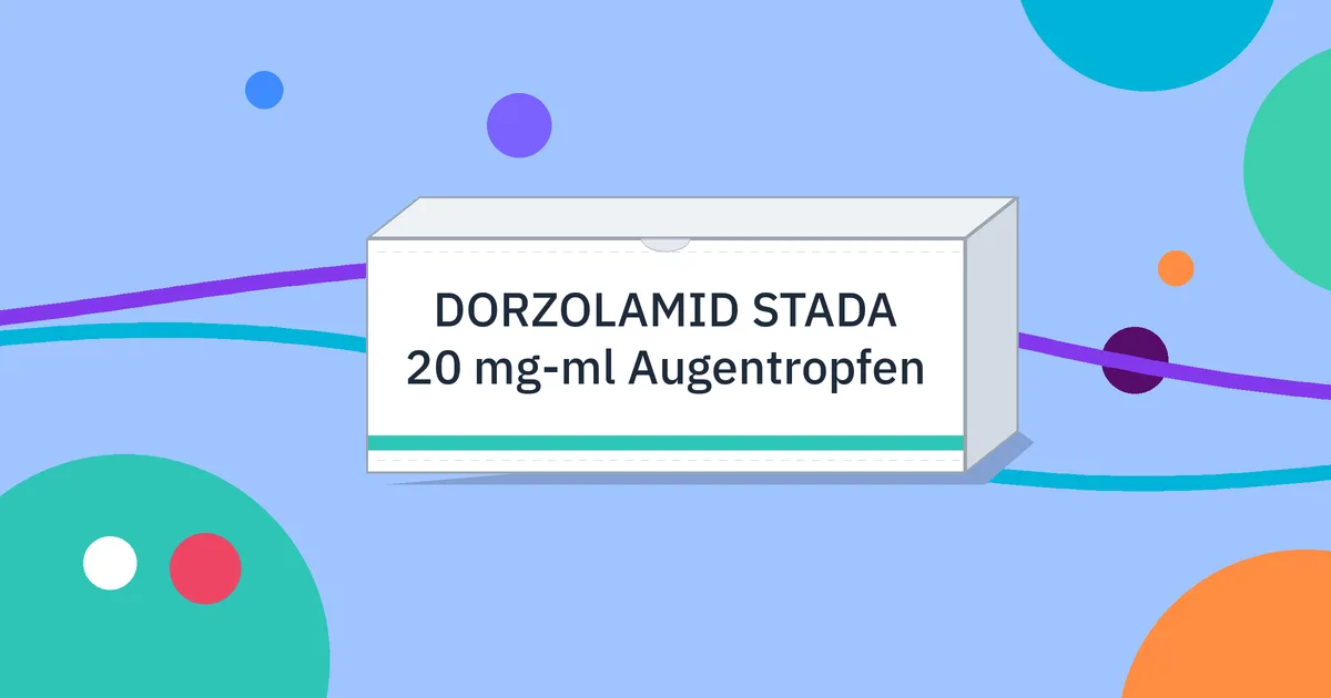 Symbolbild: Packung mit der Aufschrift DORZOLAMID STADA 20 mg-ml Augentropfen (PZN 08816238) – Verfügbarkeit und Bezug in Apotheken in Frankfurt am Main